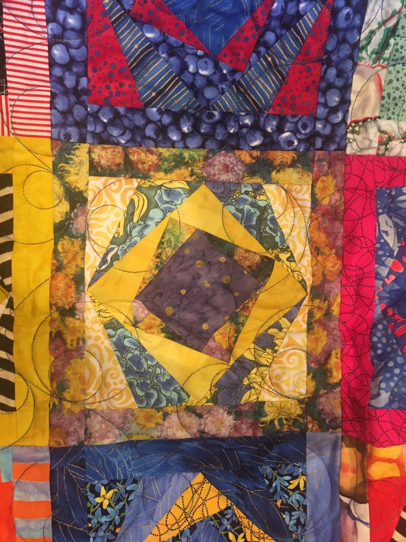 Unique Quilt, Handcrafted, 75” X 51” - Etsy