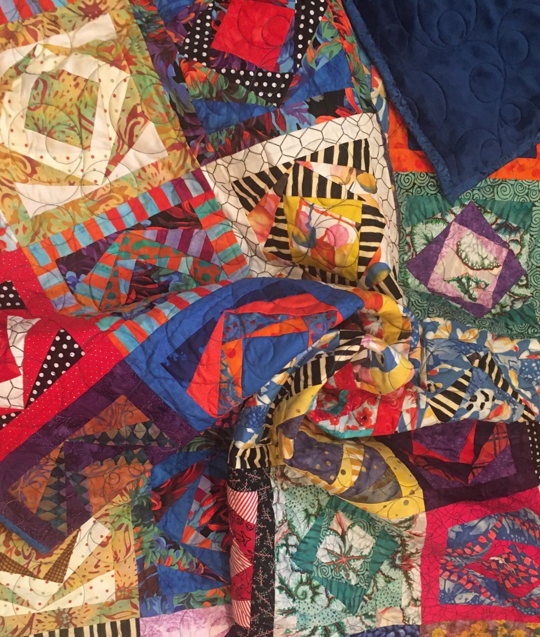 Unique Quilt, Handcrafted, 75” X 51” - Etsy