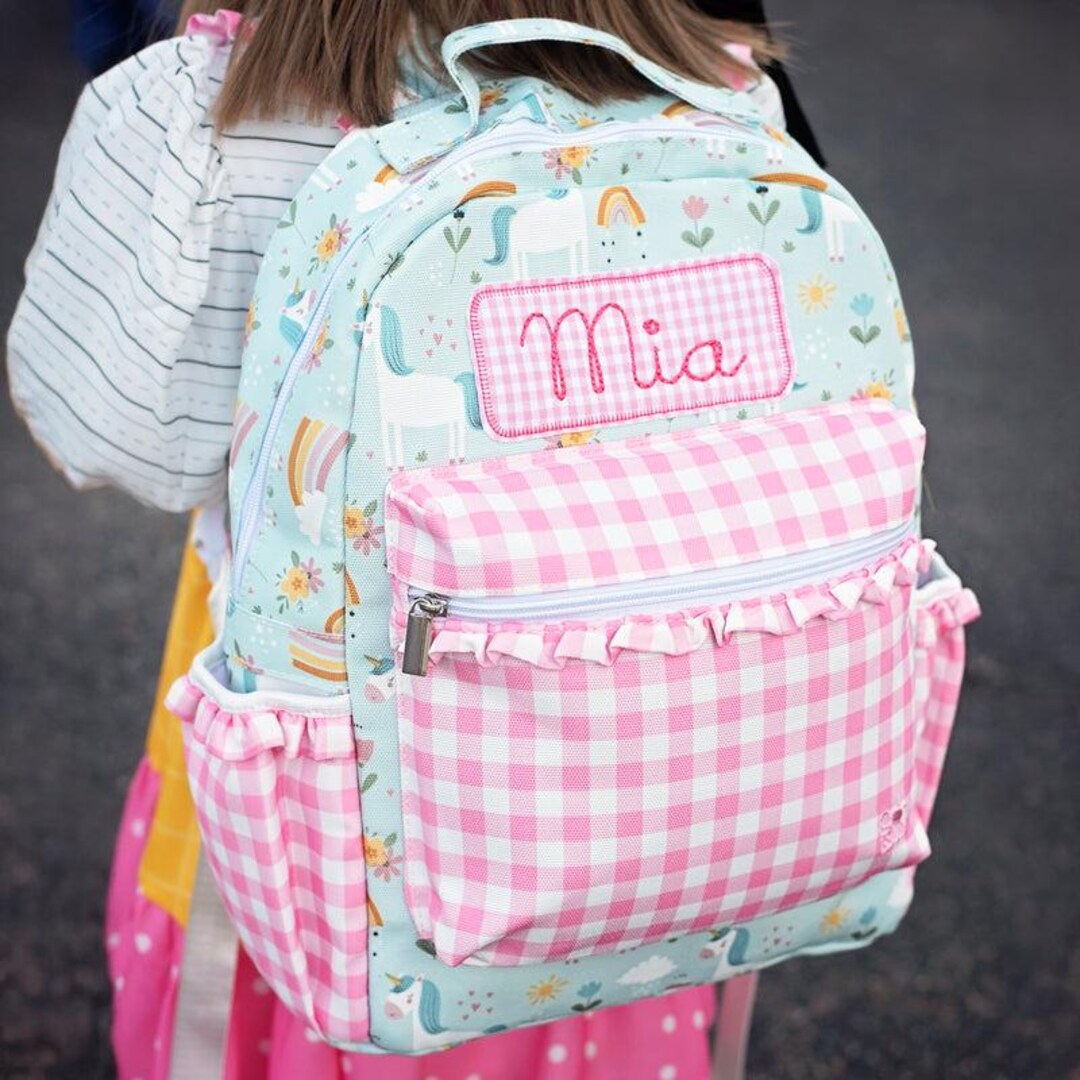 Kids Lunch Bag, Matching Backpack, Unicorn Backpack, Personalized ...