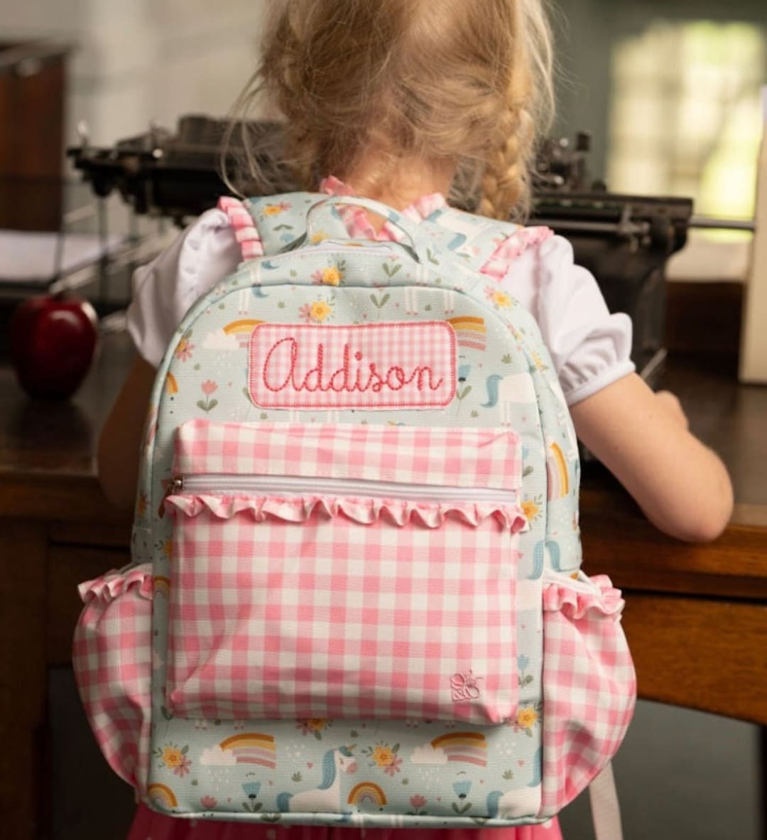 Kids Lunch Bag, Matching Backpack, Unicorn Backpack, Personalized ...