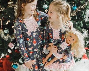 Girls Christmas Pajamas | Etsy