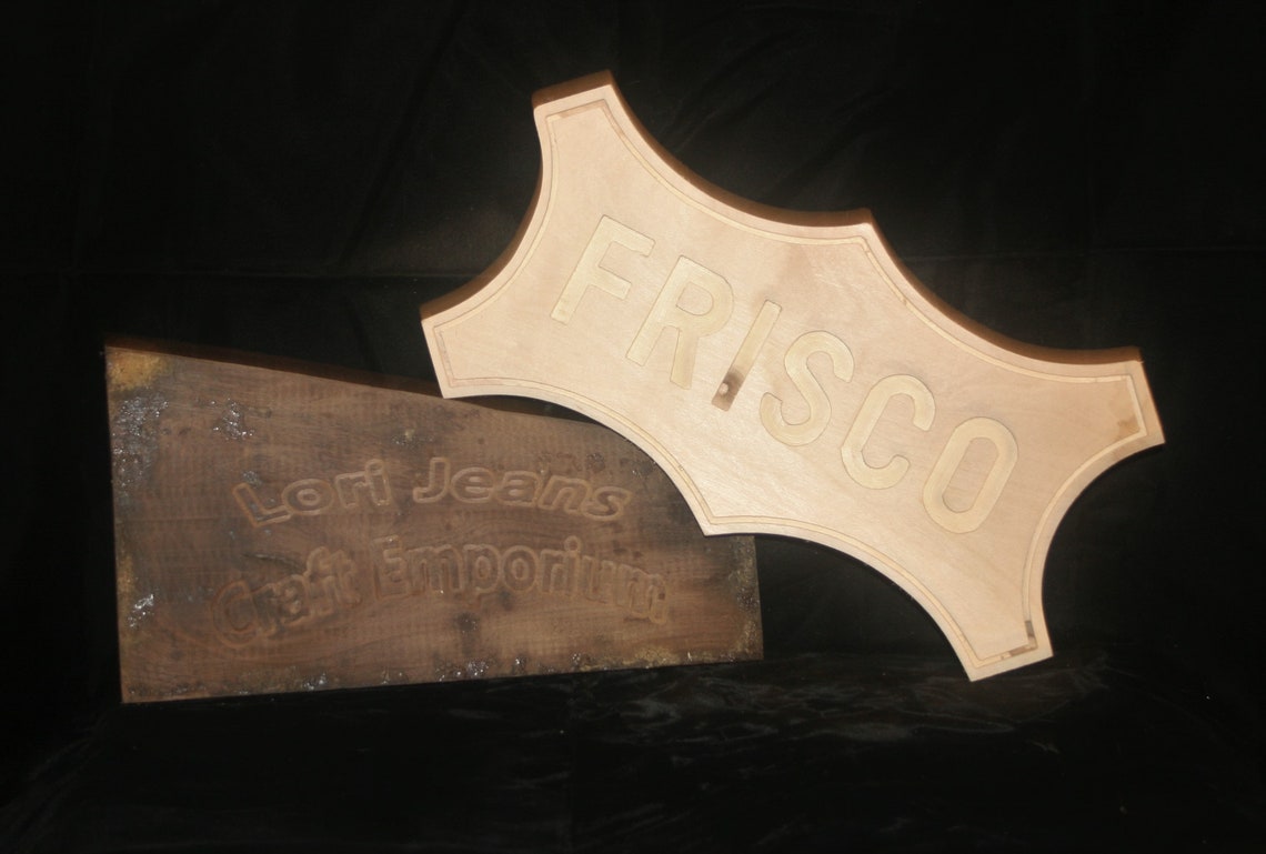 CNC Carved Wood Signs Custom Carved Wood Signs Silhouettes | Etsy