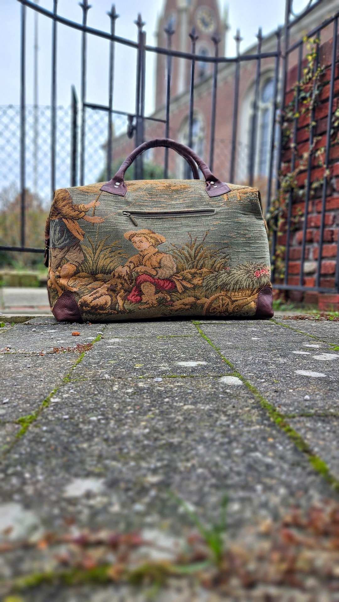 The Lovable Lute Player Handmade, Totally Unique Large Carpet Bag ...