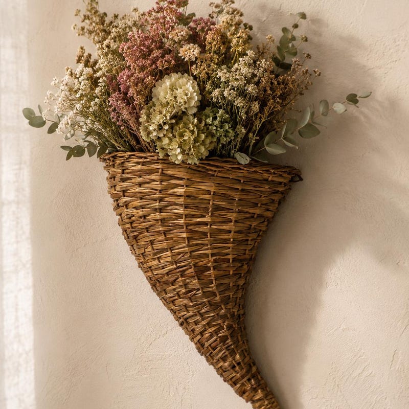 Cornucopia Wall Pocket - Etsy