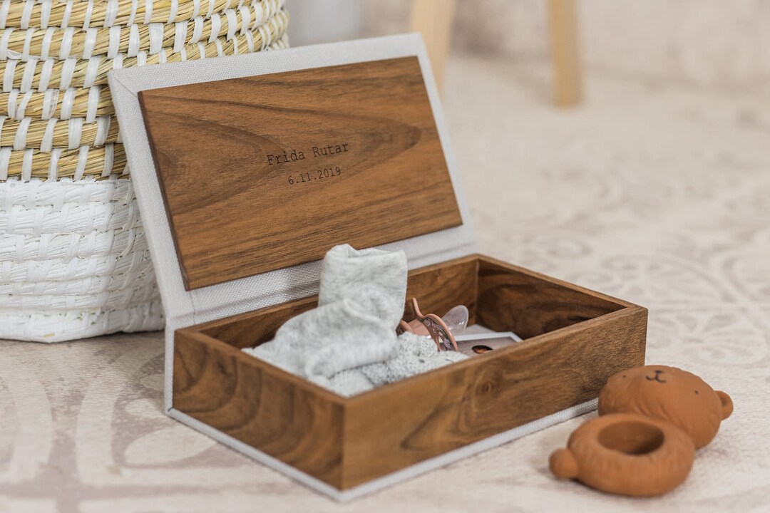 Baby Keepsake Box / Baby Memory Box / Baby Shower Gift / Baby Treasure ...