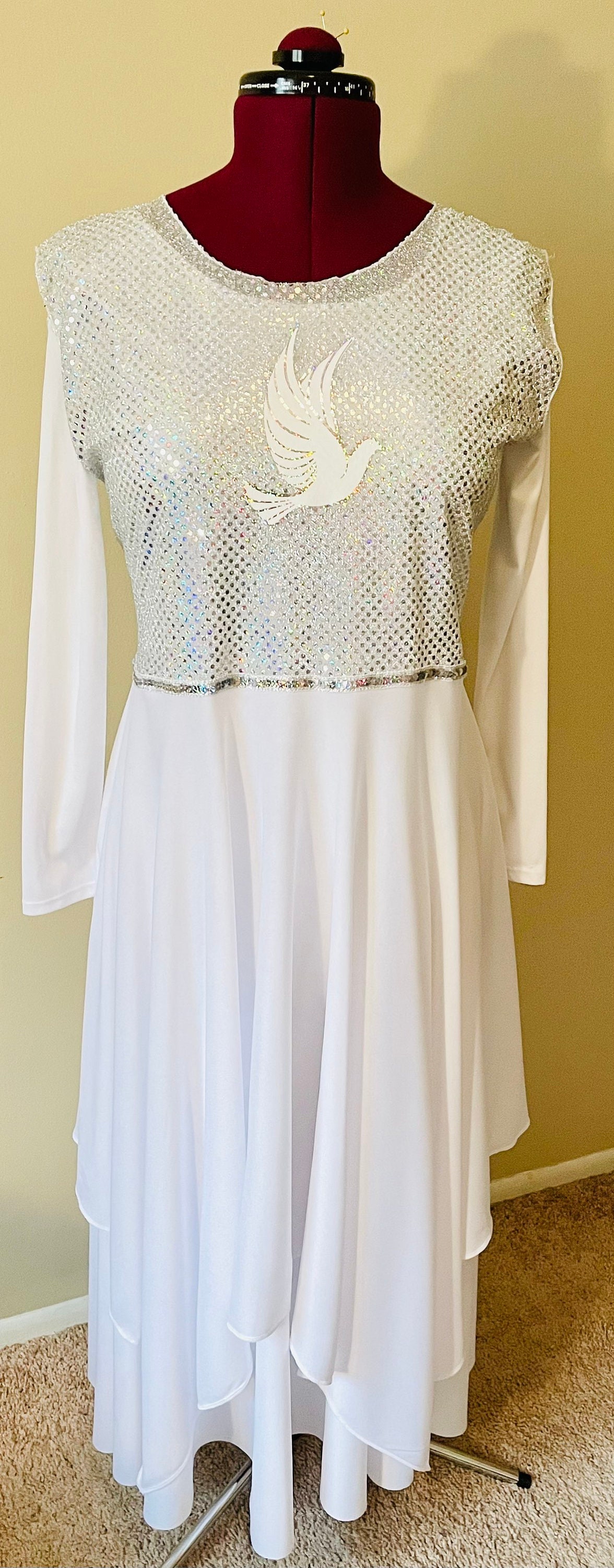White Praise Dance Dresses