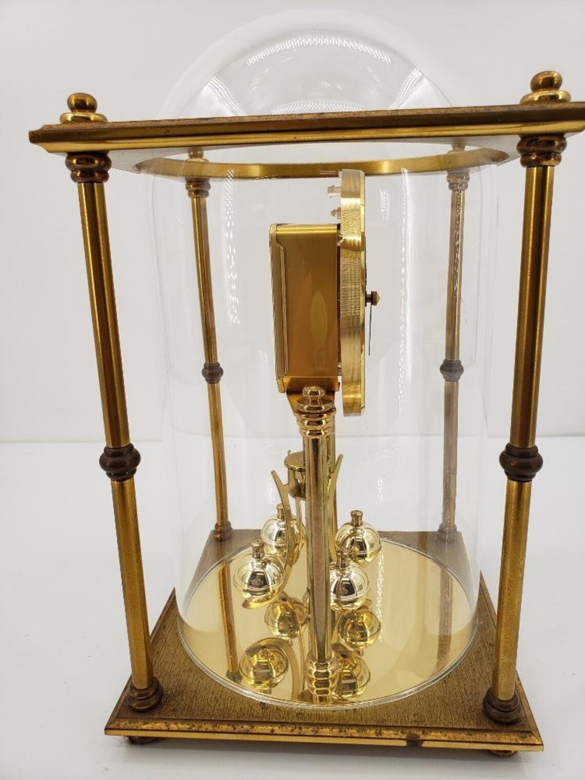 Benchmark Quartz Domed Pendulum Latón Mantel Clock West | Etsy