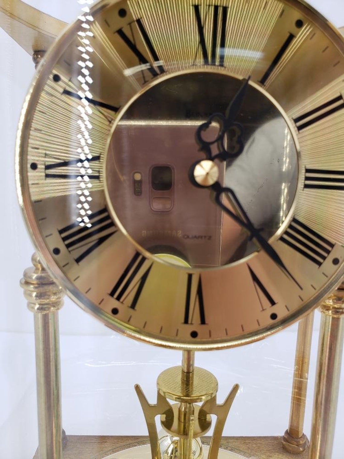 Benchmark Quartz Domed Pendulum Latón Mantel Clock West | Etsy