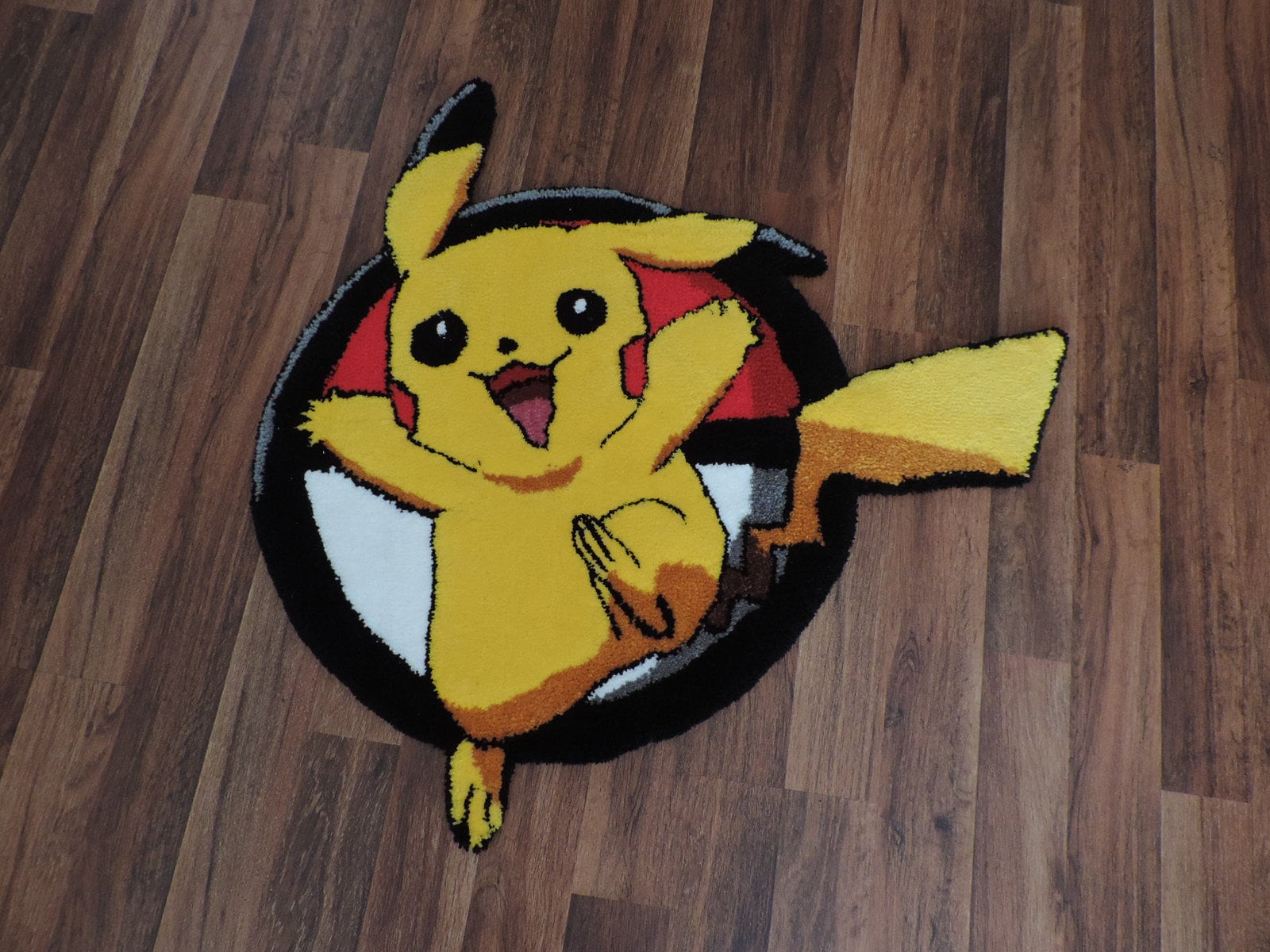 Pikachu Inspired Personalized Hand Tufted Rug - Etsy