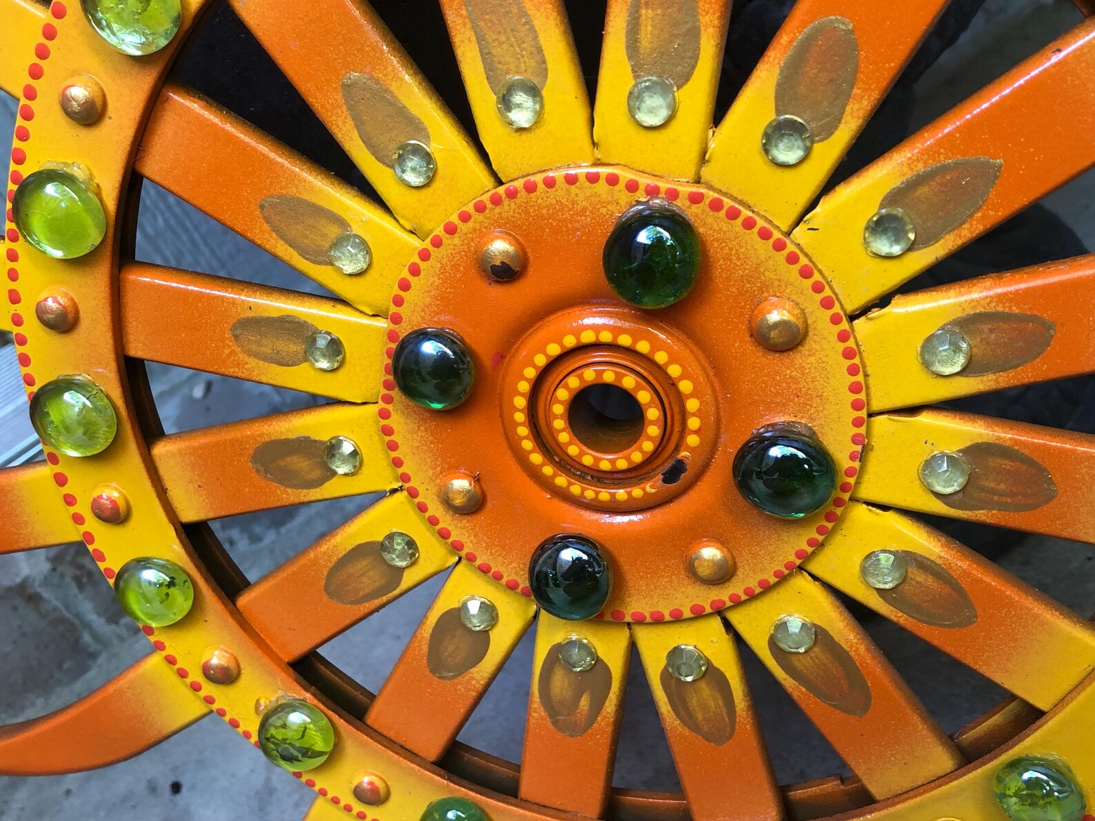 Garden Flower Art Vintage Rotary Farm Cultivator Wheel - Etsy