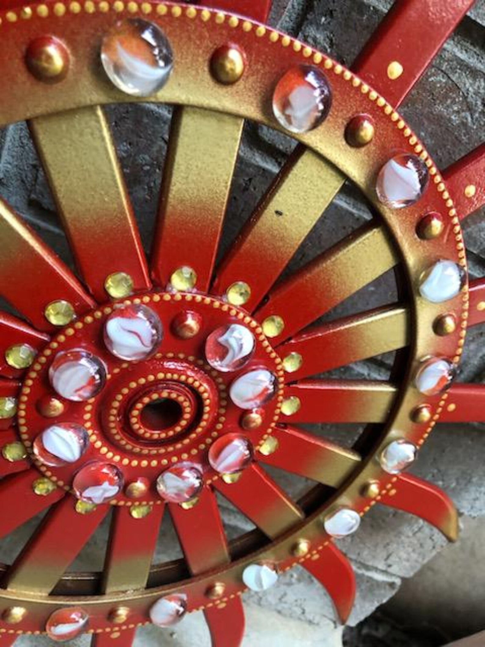 Metal Garden Art Vintage Rotary Farm Cultivator Wheel - Etsy