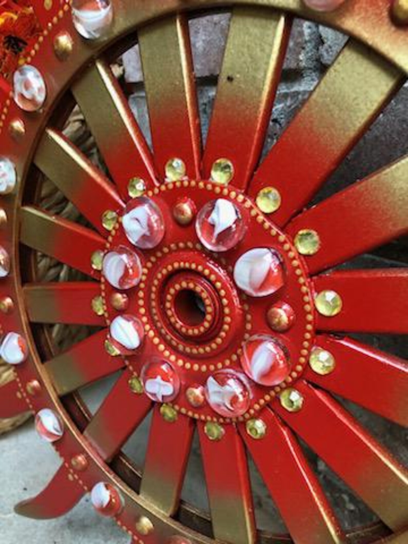 Metal Garden Art Vintage Rotary Farm Cultivator Wheel - Etsy