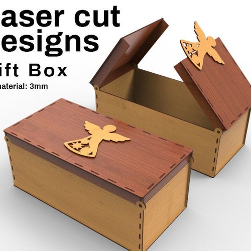 Creative Wedding Card Box Wooden Box Case Gift Laser Cut | Etsy