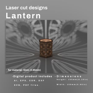 Lantern Laser Cut File - Etsy