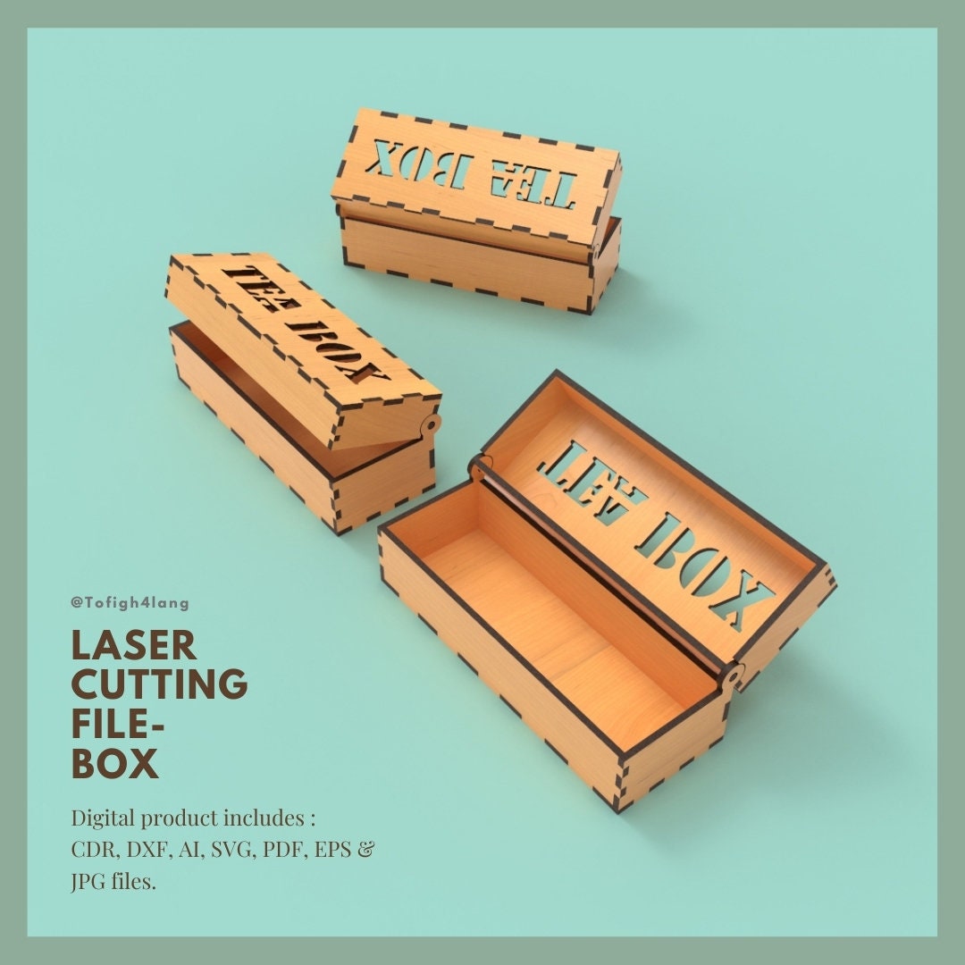 TEA BOX Laser Cut File - Etsy Australia