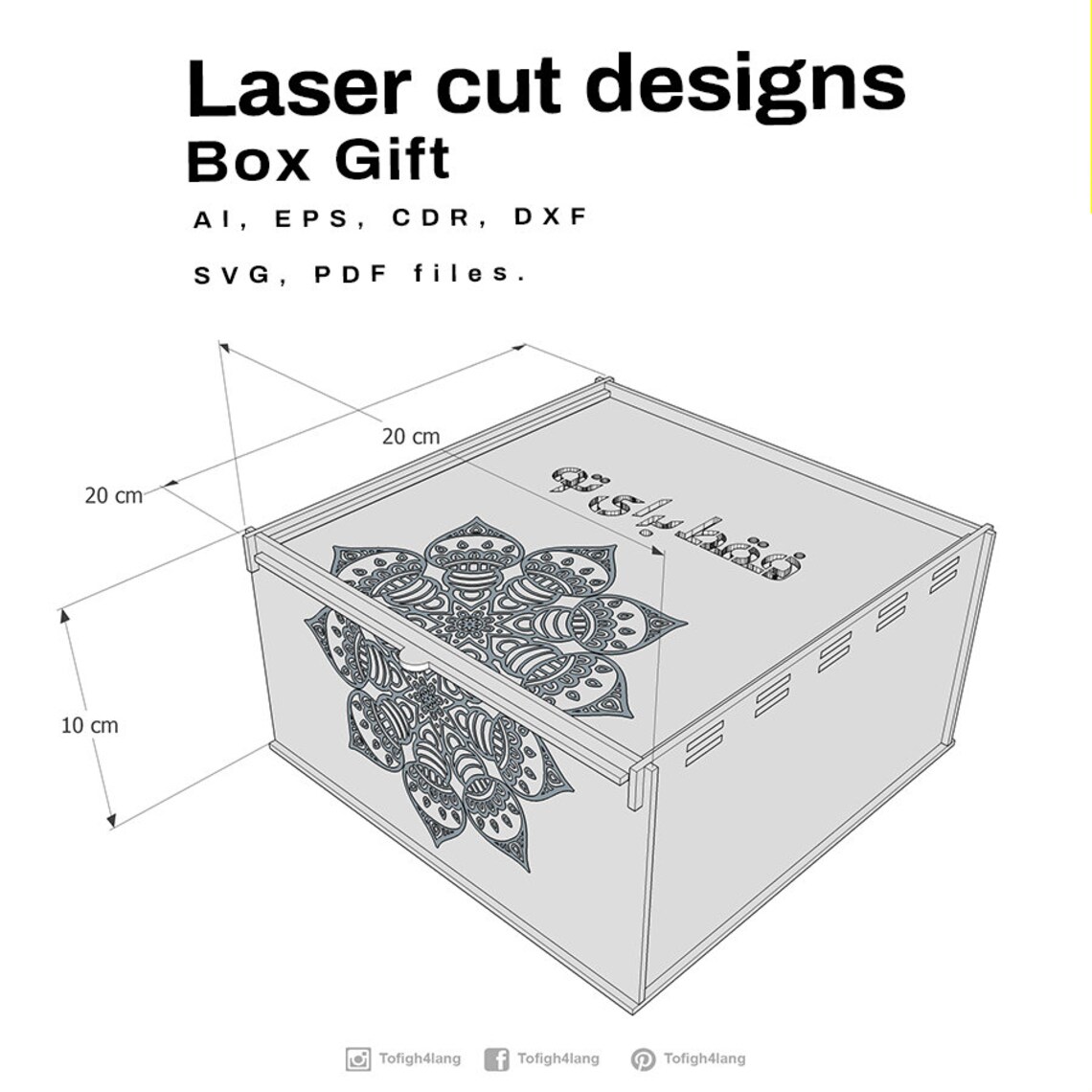 Gift Box Laser Cutting File - Etsy