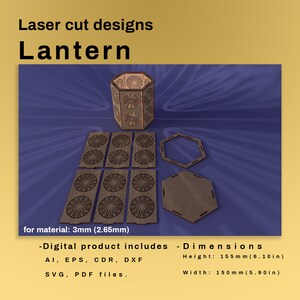 Lantern Laser Cut File - Etsy