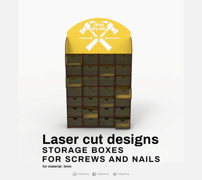 STORAGE Boxes-laser Cutting File | Etsy