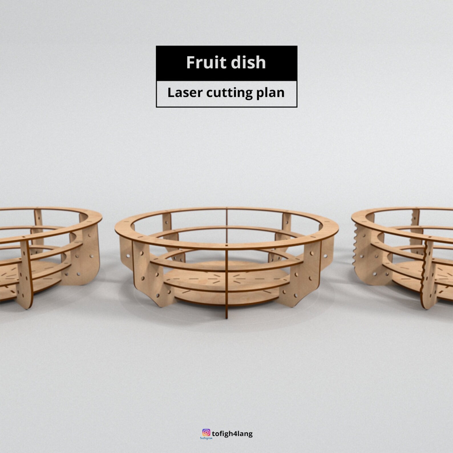 Fruit Dish Laser Cut File | Etsy