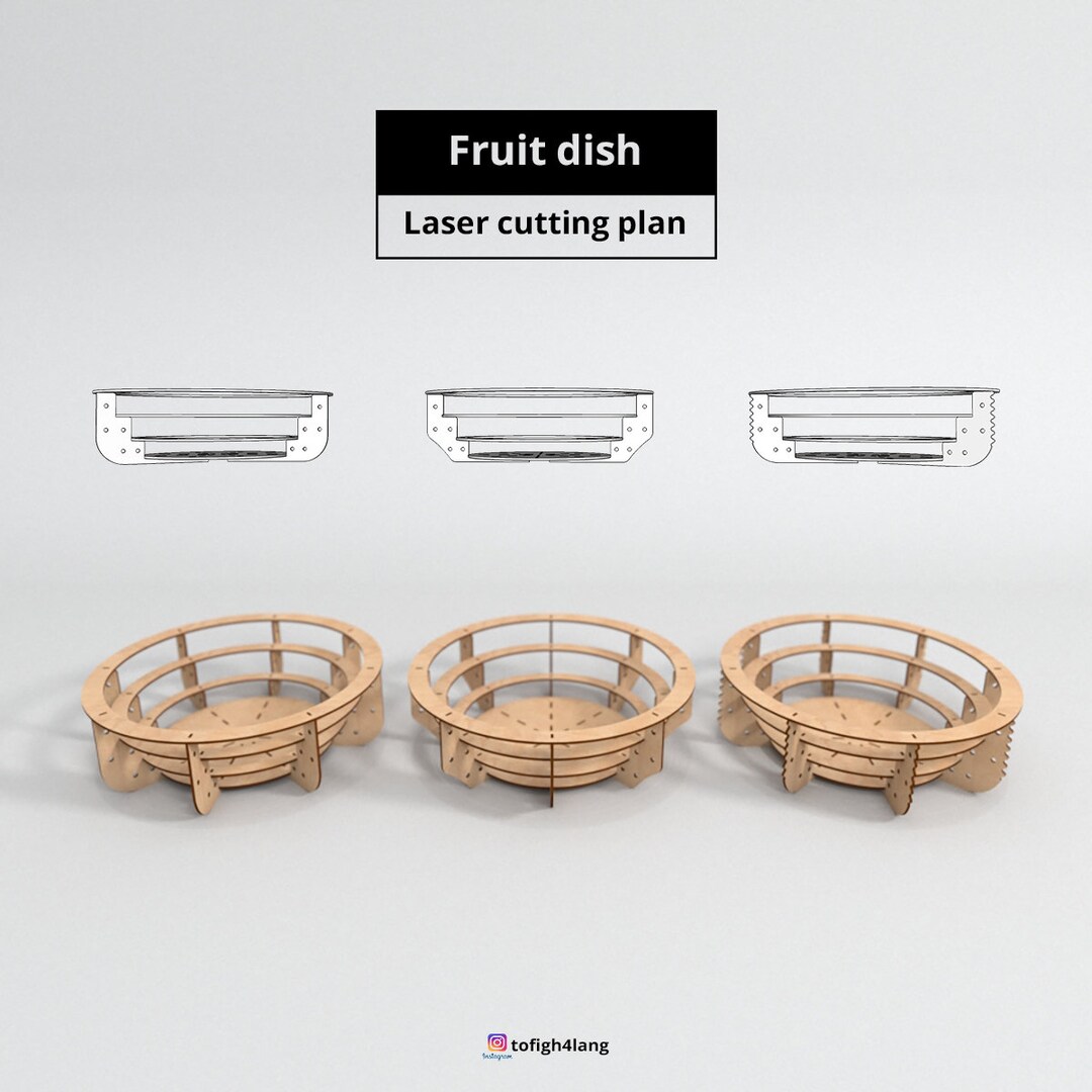 Fruit Dish Laser Cut File - Etsy