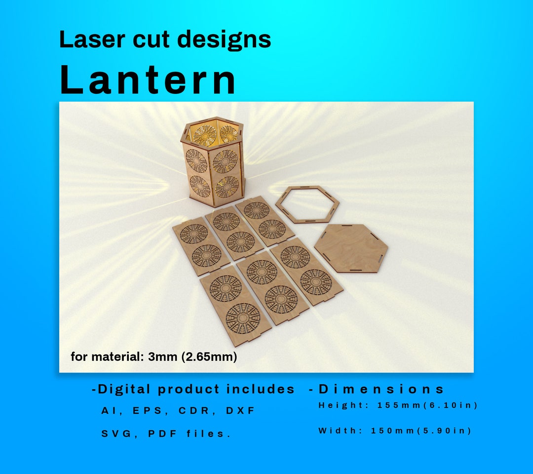 Lantern Laser Cut File - Etsy
