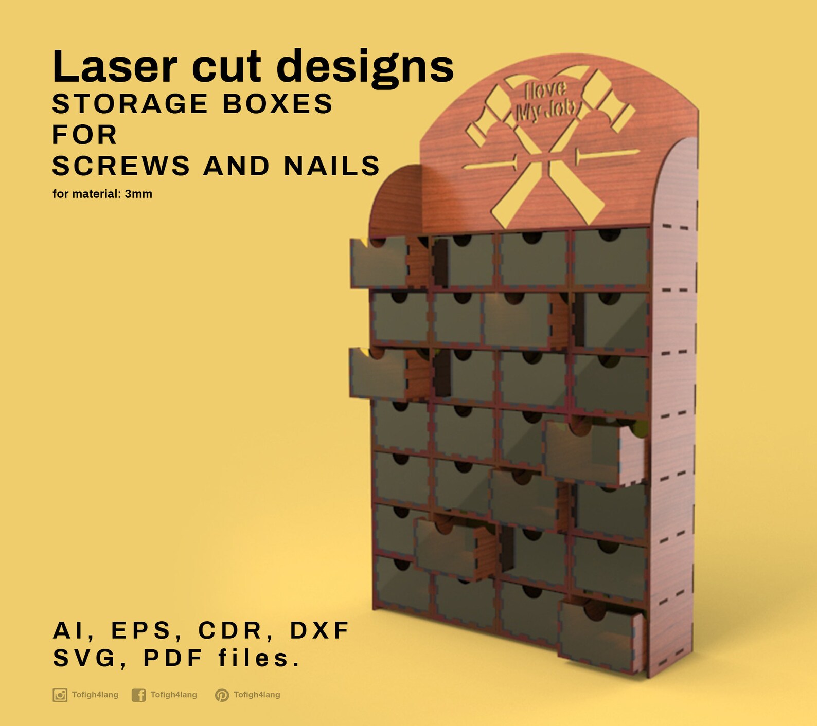 STORAGE Boxes-laser Cutting File | Etsy