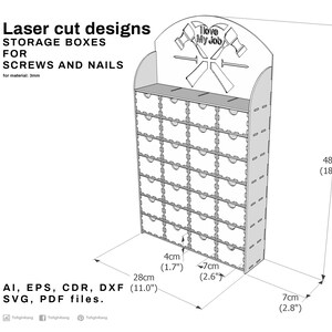 STORAGE Boxes-laser Cutting File - Etsy