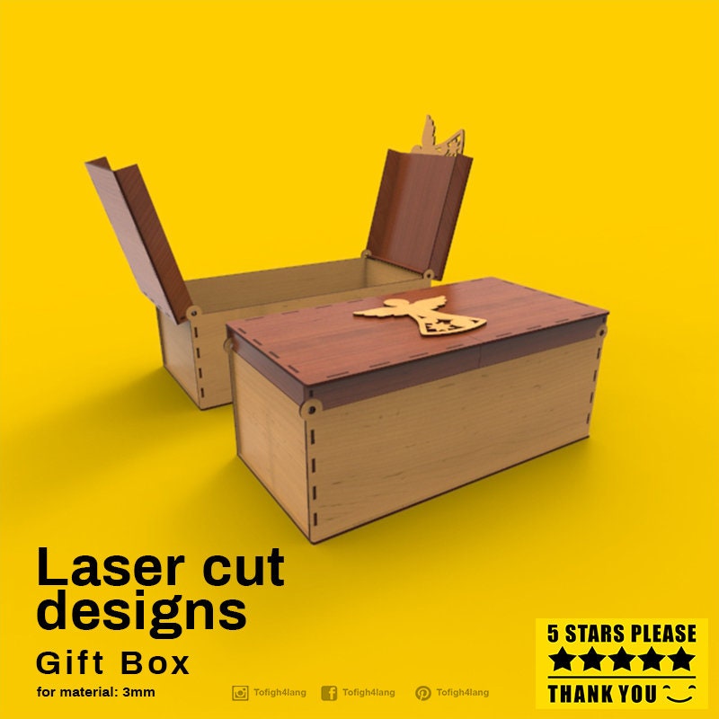 Gift Box Laser Cutting File - Etsy