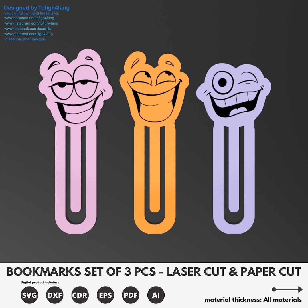 Bookmark Paper Cut Laser Cut File Bookmark Holder Svg Bookmark Svg ...
