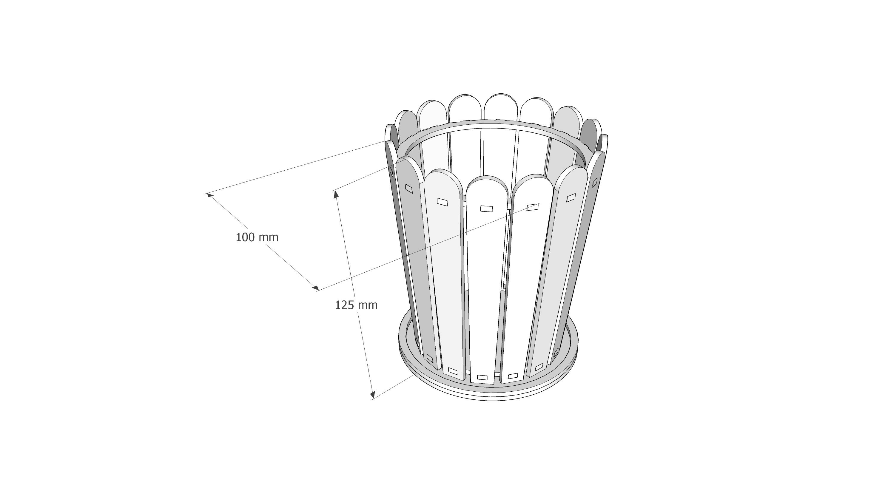 Flower Pot Laser Cut File - Etsy