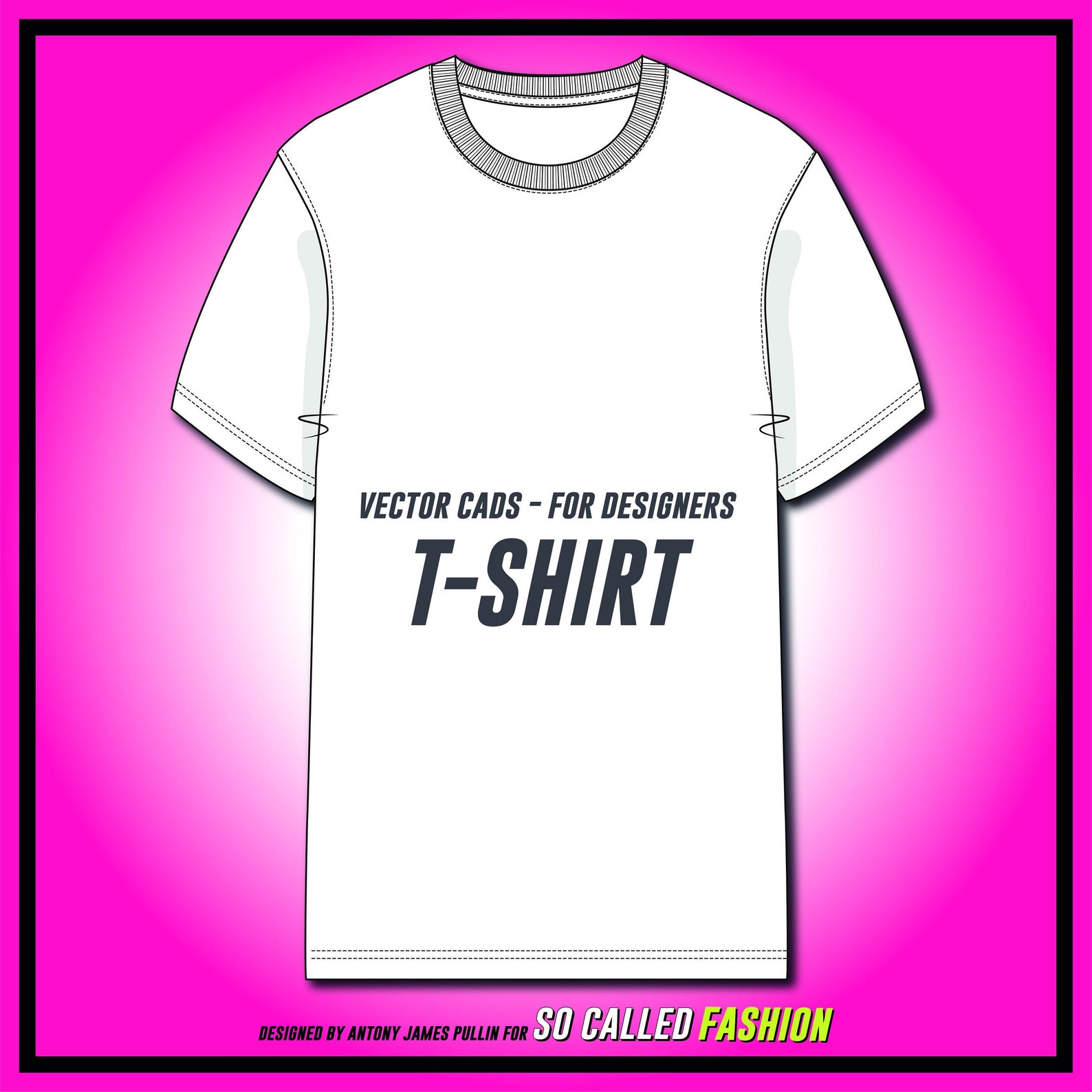 T-shirt - SVG - Vector CAD - Mens Tshirt Technical Drawing, Flat Sketch ...