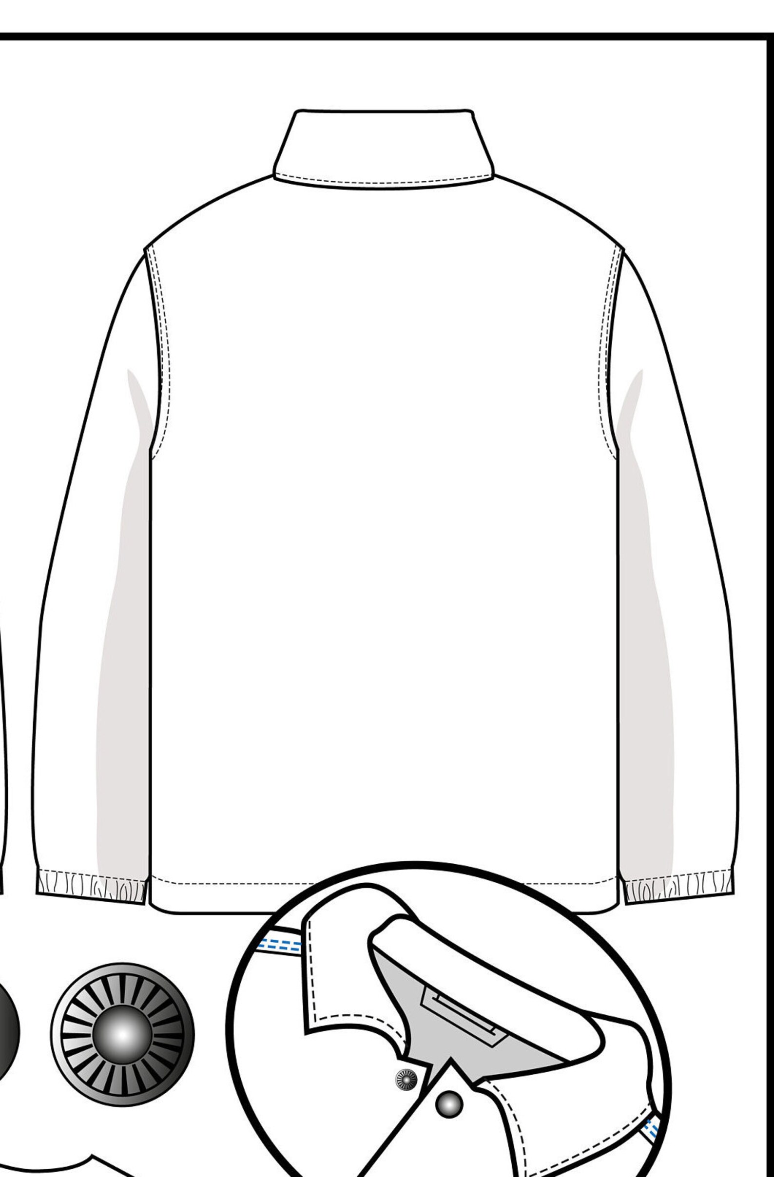 Vector Mens Coach Jacket, SVG, Flat Sketch, for Adobe Illustrator - Etsy