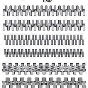 Zipper Svg Bundle X10 Different Zips in 3 Sizes & Colours - Etsy