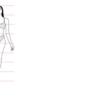 Womens 8-head Figure Template, for Use With Adobe Illustrator, Design ...