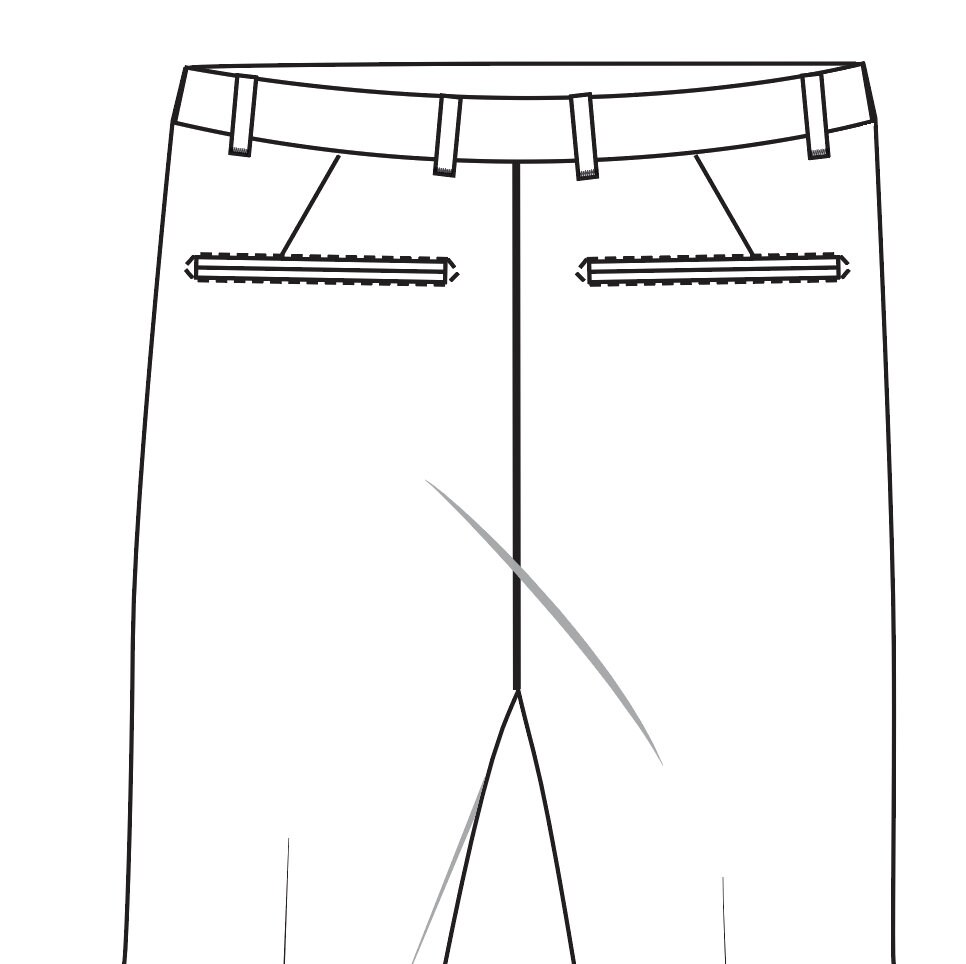 Mens Vector Suit Trousers, SVG, Suit Pants, for Adobe Illustrator Flat ...