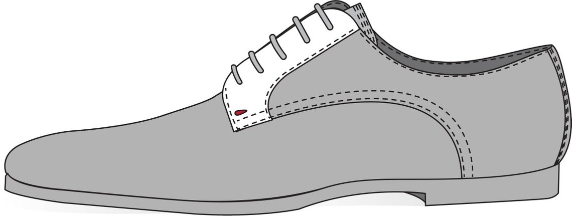 Formal Footwear Pack, SVG Vector Formal Shoe Pack, Flat Sketch, for ...