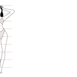 Womens 8-head Figure Template, for Use With Adobe Illustrator, Design ...