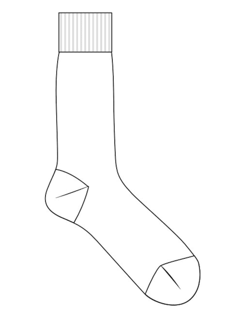 Vector Sock Pack, SVG, Formal Sock, Sports Sock, Trainer Sock Invisible ...
