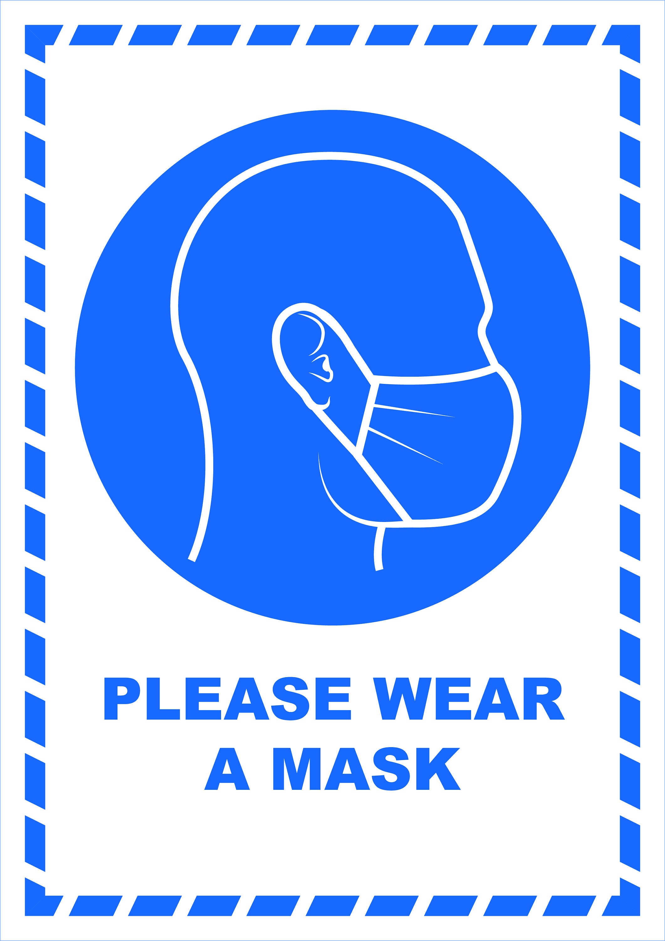 Face Mask Sign Printable, SVG Downloadable A4 Face Mask Sign. Face ...