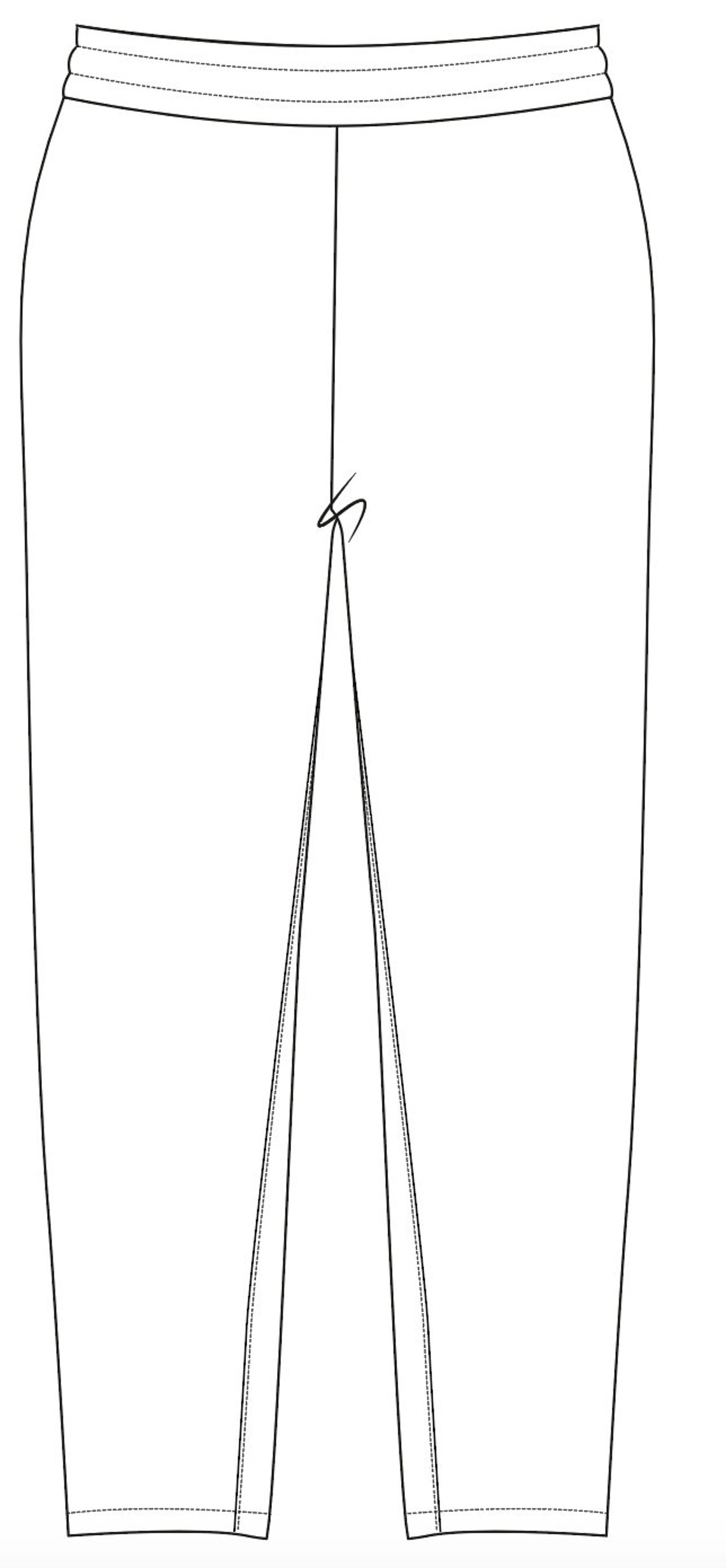 Joggers Sweatpants - SVG - Vector CAD - Unisex Jersey Bottoms ...