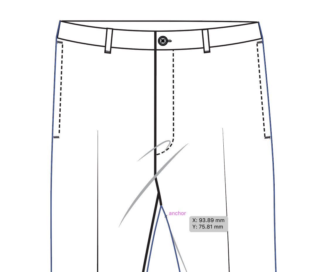 Mens Vector Suit Trousers, SVG, Suit Pants, for Adobe Illustrator Flat ...