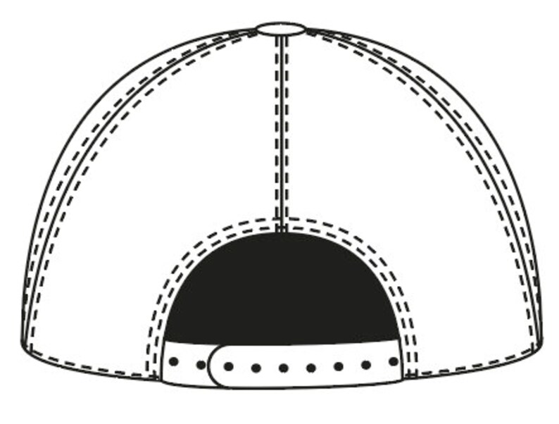 Vector Snapback Cap, SVG, Flat Sketch, Digital Download for Use With ...