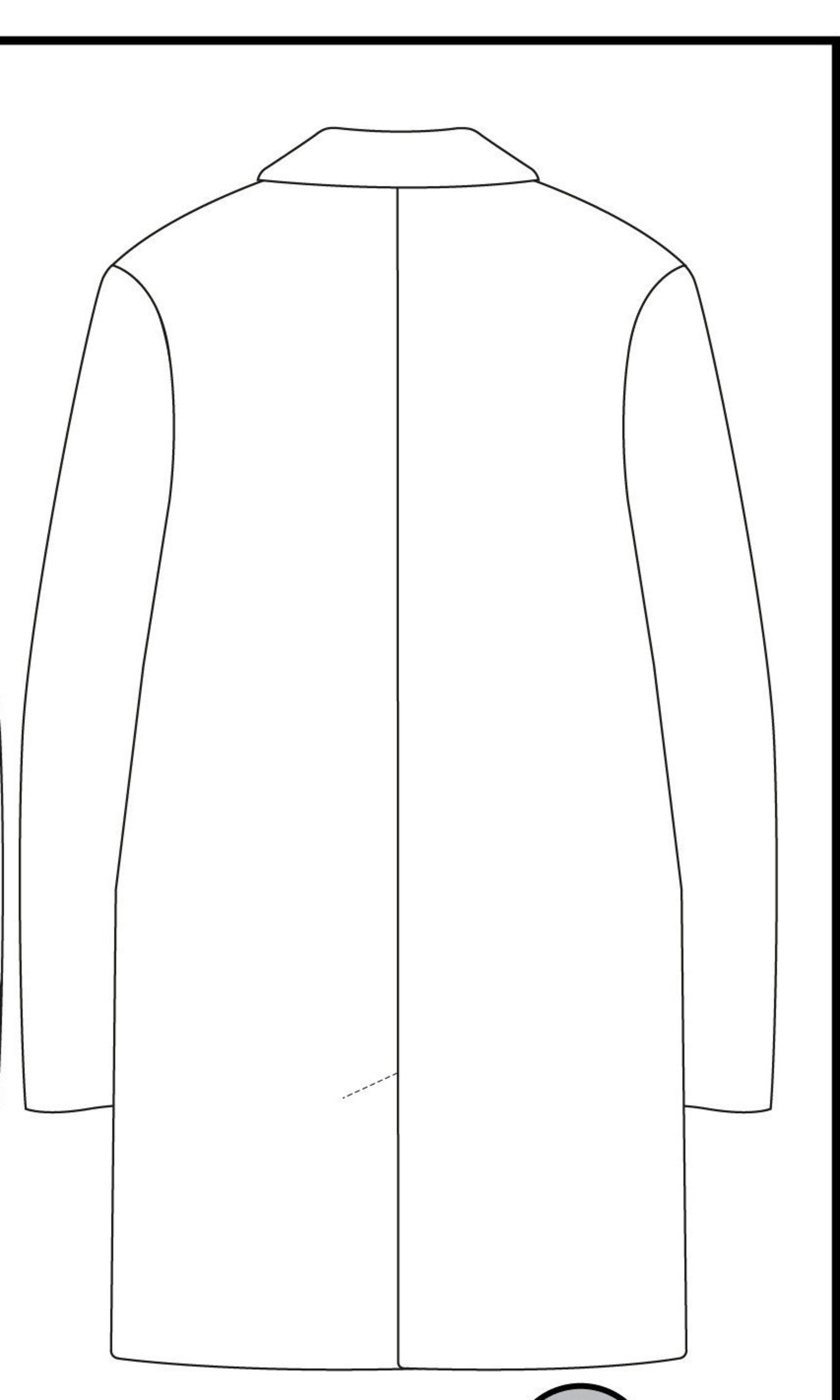 Vector Mens Wool Overcoat, SVG, Flat Sketch, for Adobe Illustrator - Etsy