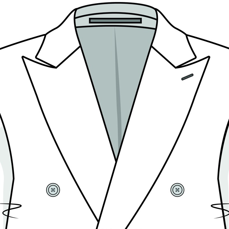 Womens Cropped Blazer, Vector Flat Sketch for Adobe Illustrator, Womens ...