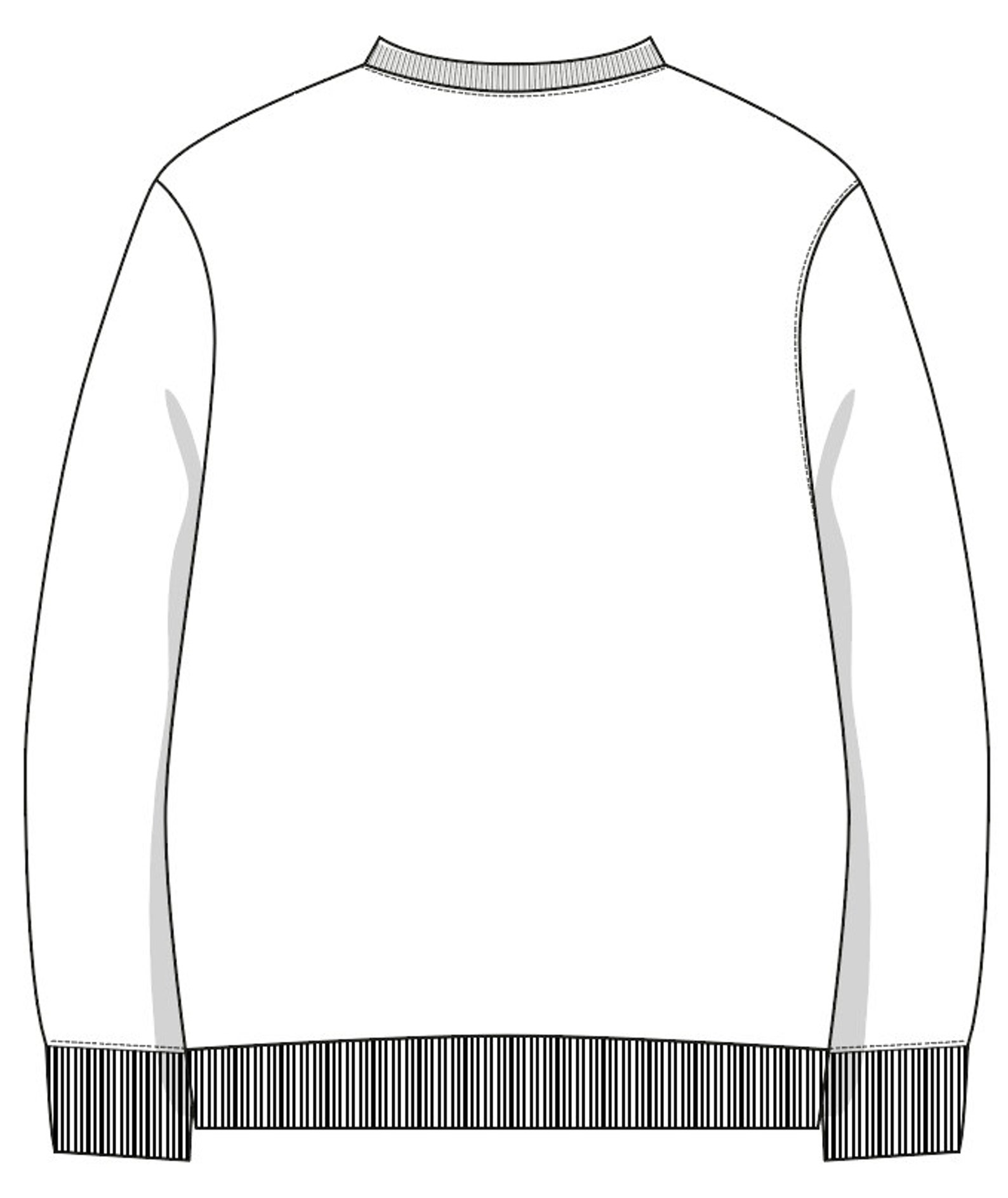Oversized Sweater - SVG - Vector CAD - Unisex Hoodie, Technical Drawing ...