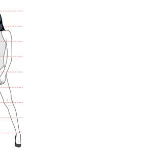 Womens 8-head Figure Template, for Use With Adobe Illustrator, Design ...