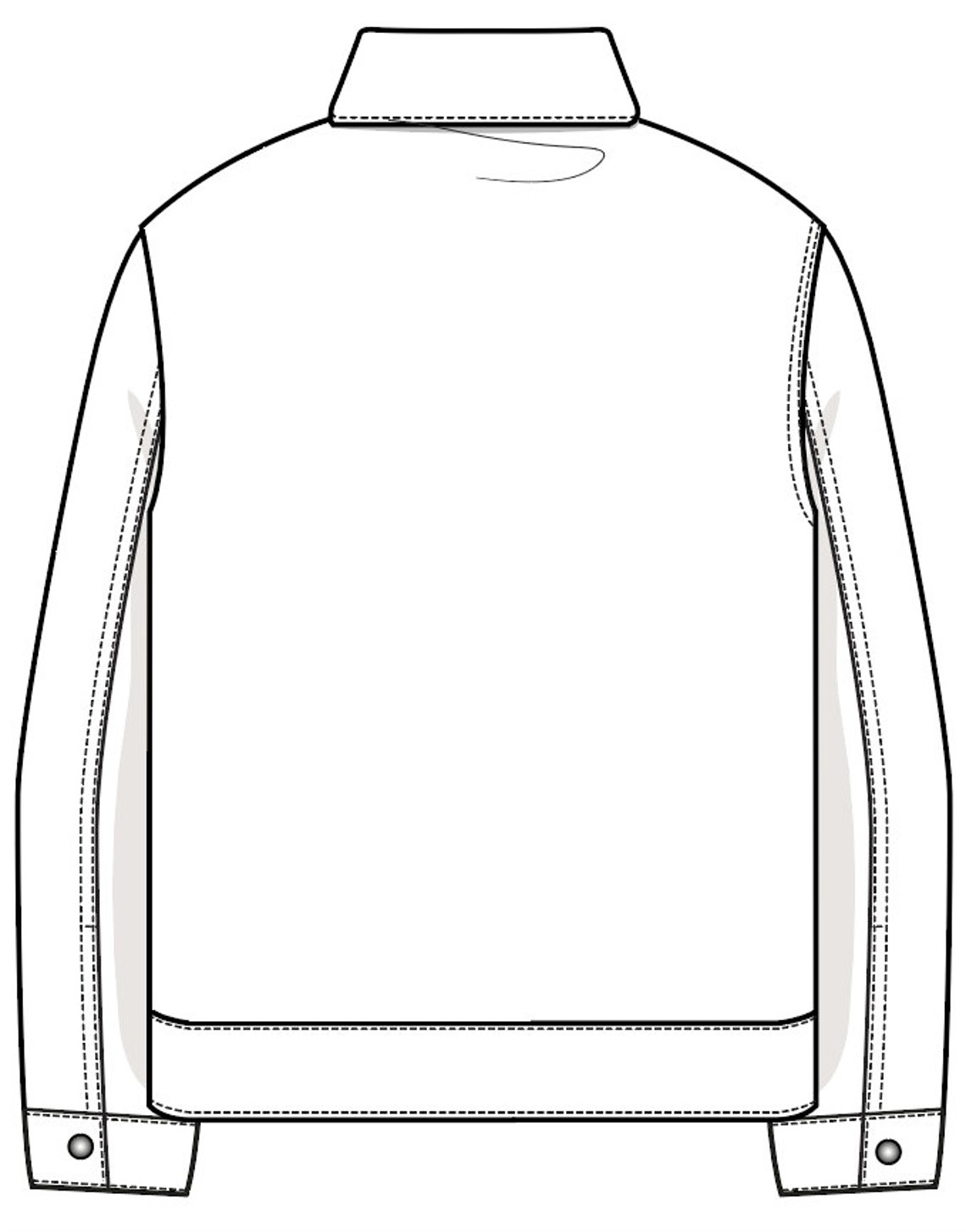 Vector Mens Harrington / Coach Jacket, SVG, Flat Sketch, Digital ...