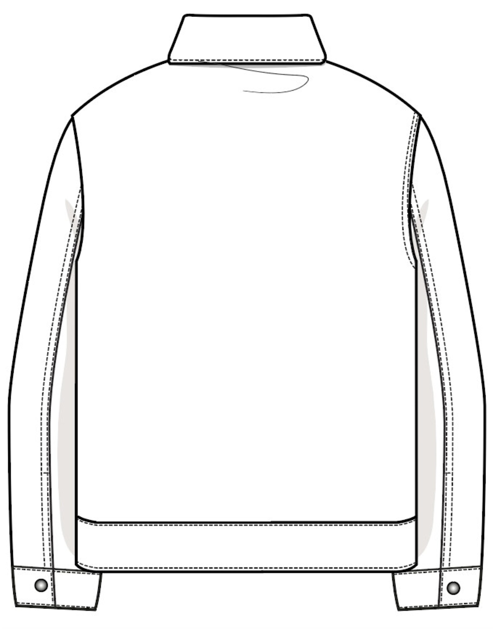 Vector Mens Harrington / Coach Jacket, SVG, Flat Sketch, Digital ...