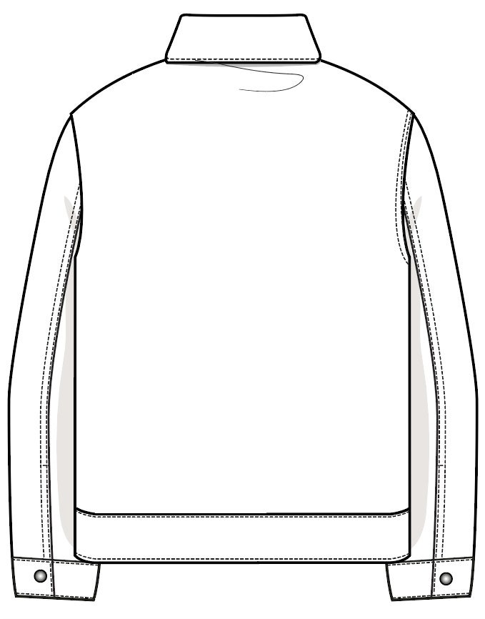 Vector Mens Harrington / Coach Jacket, SVG, Flat Sketch, Digital ...