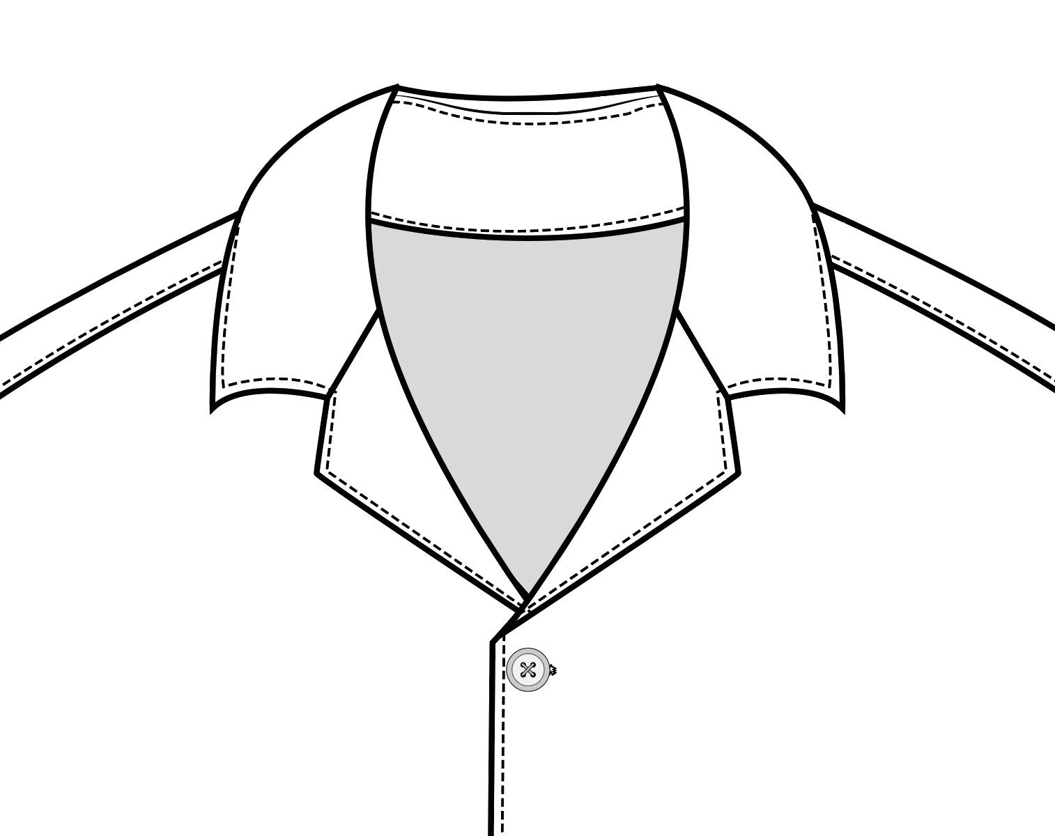 Vector Revere Shirt, SVG Flat Sketch, for Adobe Illustrator Casual ...